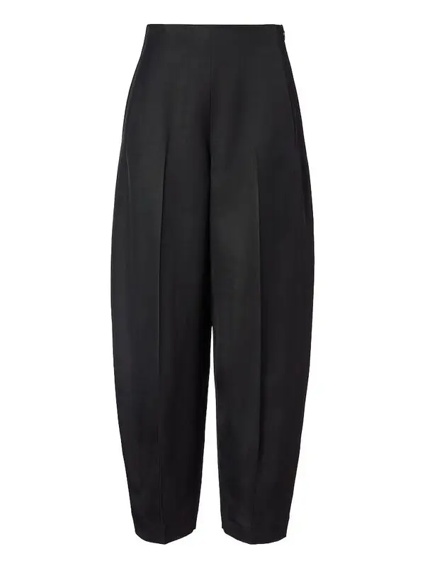 FFORME Yvette Barrel-leg Pants - Black