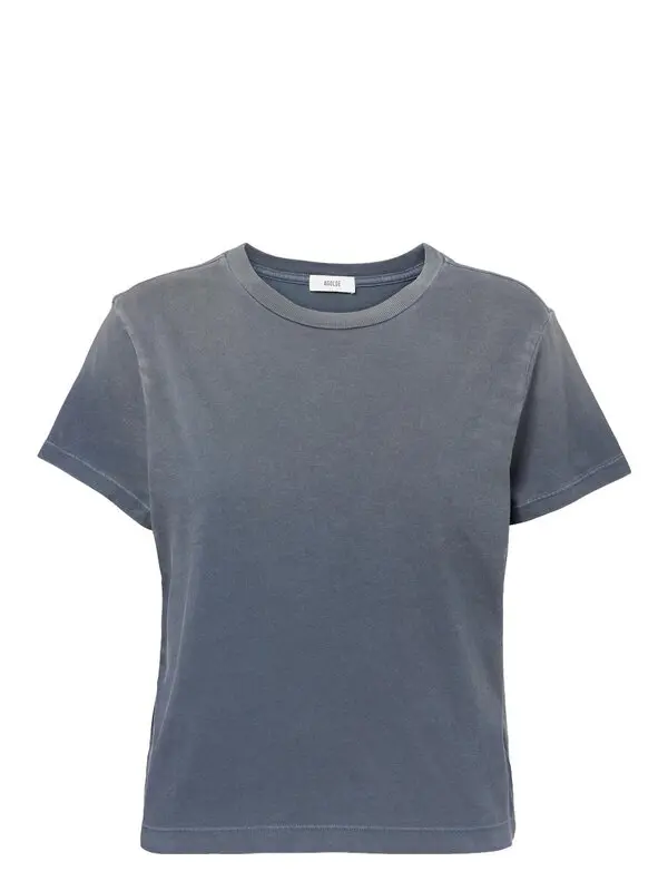 AGOLDE Heather Cotton T-shirt - Blue