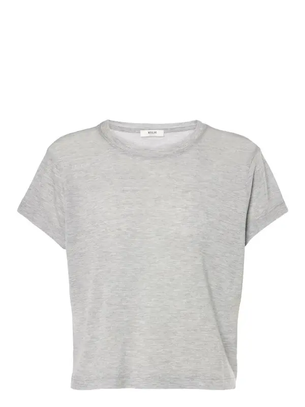 AGOLDE Heather Cotton T-shirt - Grey