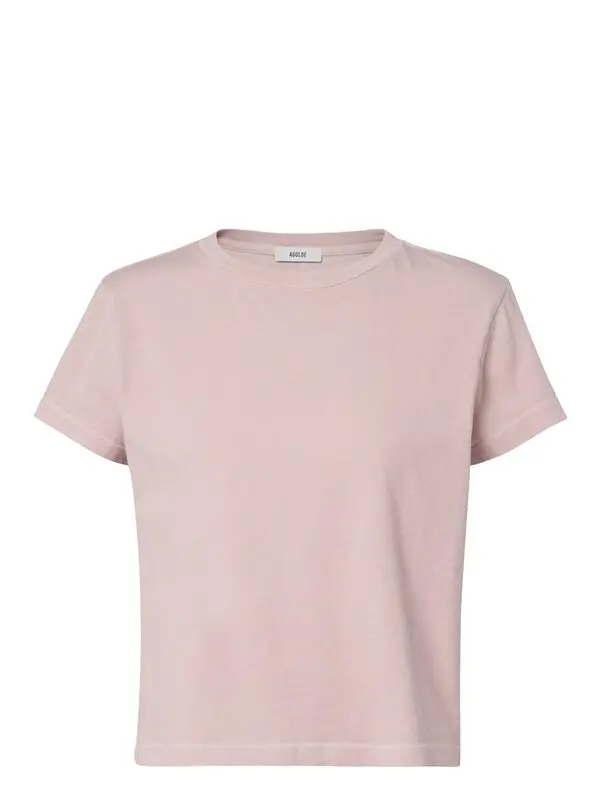 AGOLDE Adine Cotton Jersey T-shirt - Pink