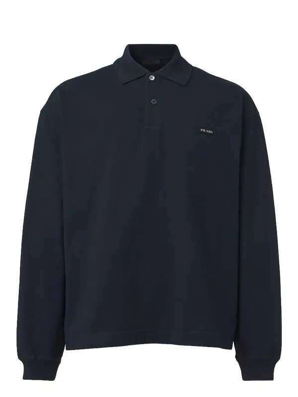 Prada Cotton Polo Shirt - Blue