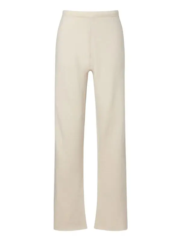 Extreme Cashmere N°320 Straight Leg Cashmere-blend Pants - White