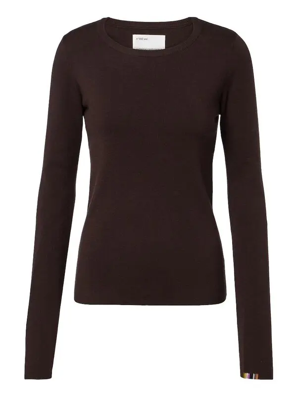 Extreme Cashmere N°392 Eel Cotton And Cashmere Top - Brown