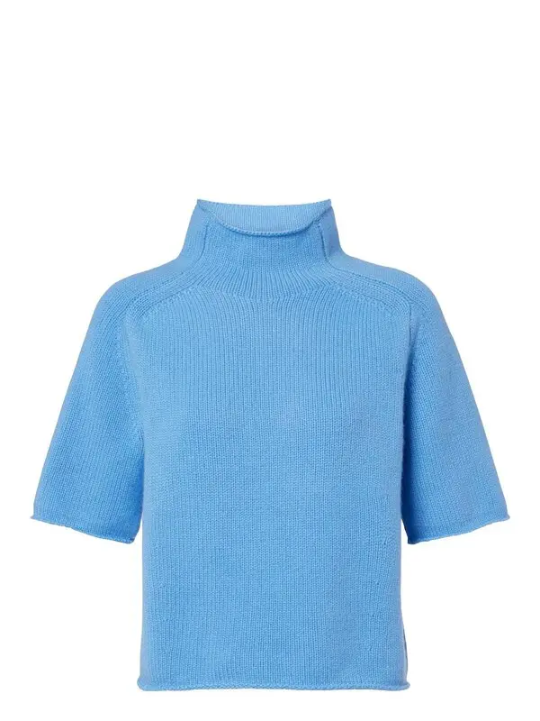 LISA YANG Fride Cashmere Turtleneck Sweater - Blue