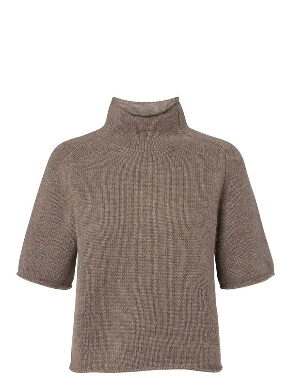 LISA YANG Fride Cashmere Turtleneck Sweater - Grey