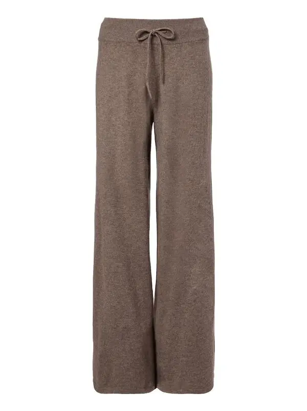 LISA YANG Cashmere Wide-leg Pants - Brown