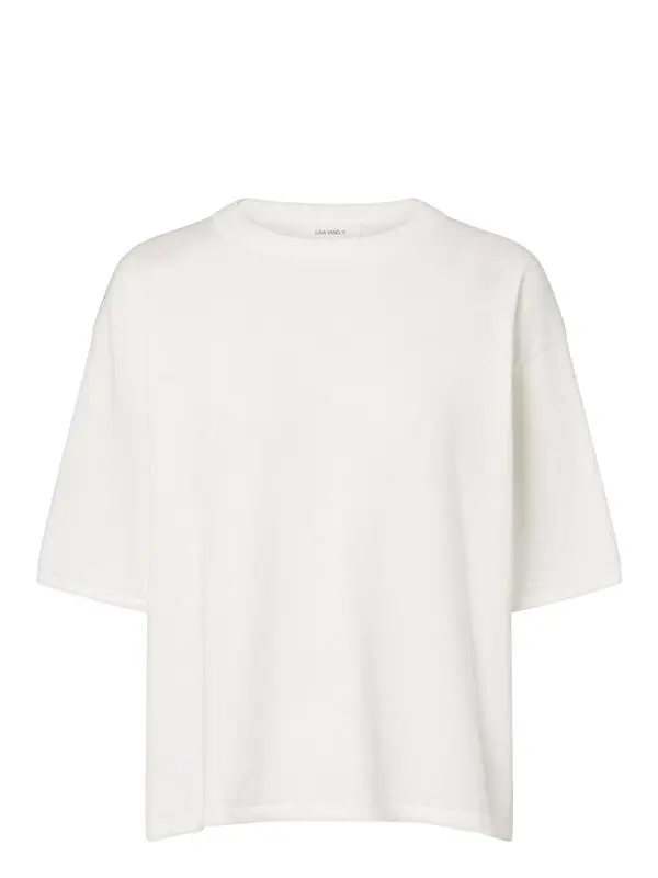 LISA YANG Rubie Cotton And Cashmere T-shirt - White
