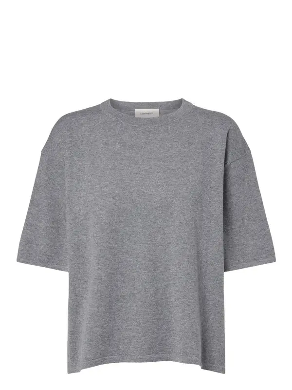 LISA YANG Rubie Cotton Cashmere T-shirt - Grey
