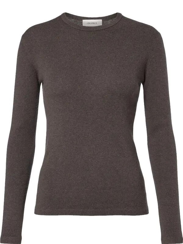 LISA YANG Vivian Cotton And Cashmere Sweater - Brown