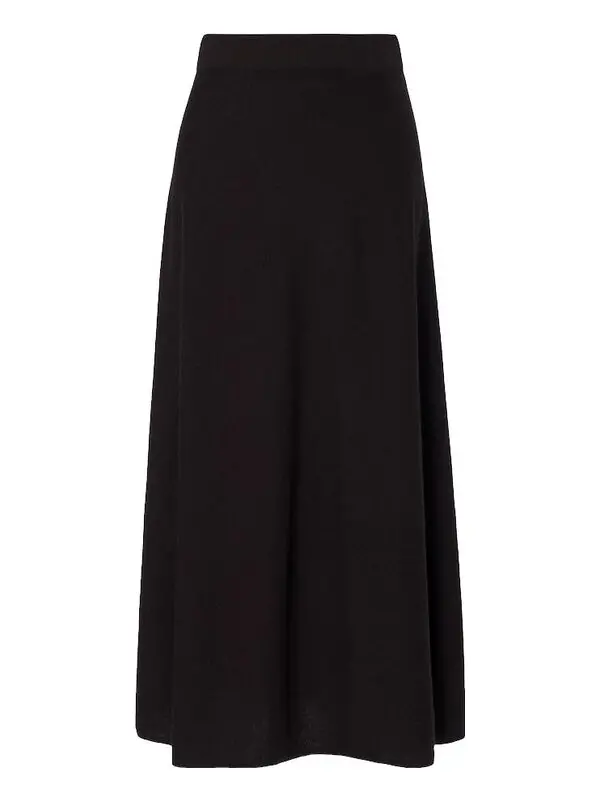 LISA YANG Torie Cashmere Midi Skirt - Brown