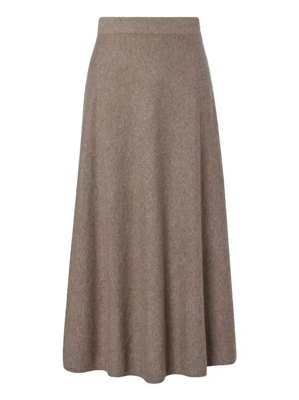 LISA YANG Cashmere Midi Skirt - Grey