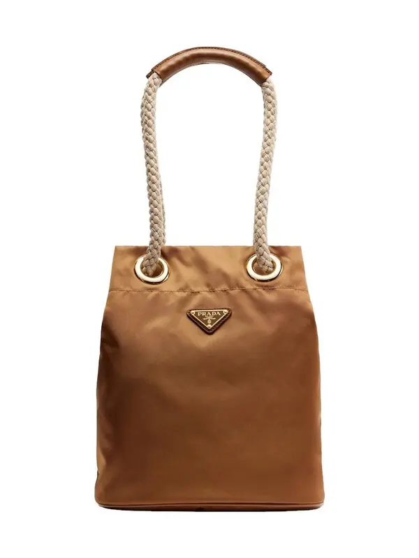 Prada Re-nylon Bucket Bag - Brown