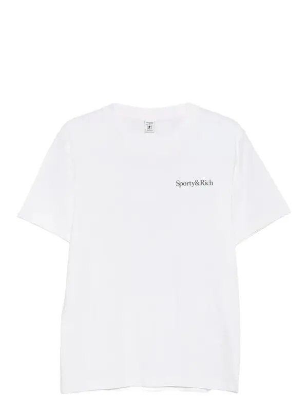 SPORTY & RICH Play Tennis" Logo T-shirt - White