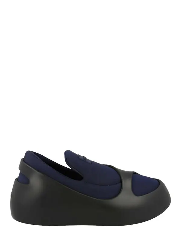 FERRAGAMO Lunar Paneled Slip-on Sneakers - Blue