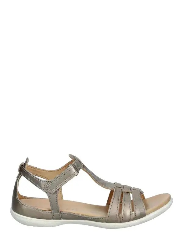 Ecco Flash Metallic-leather Touch-strap Sandals - Gold