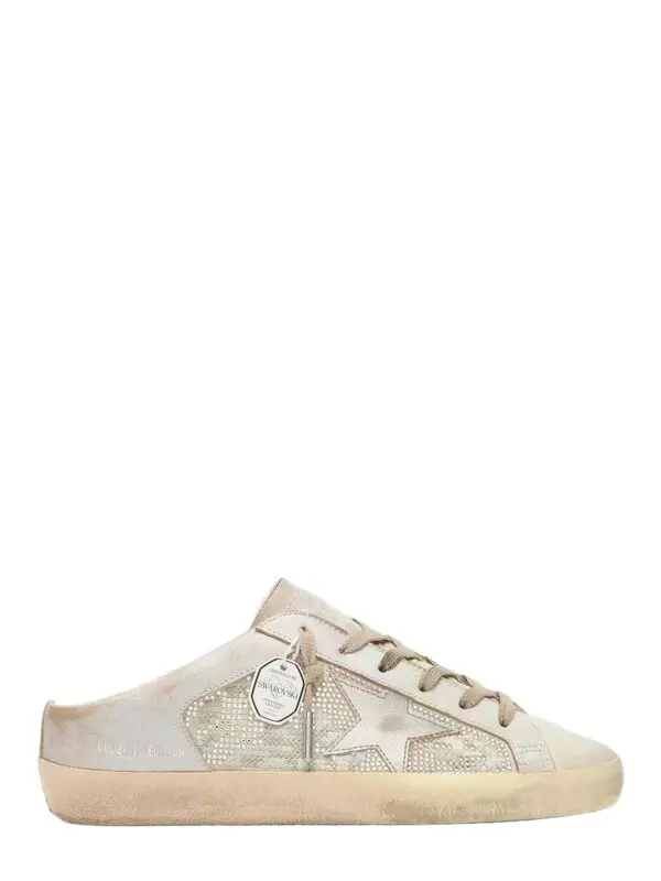 GOLDEN GOOSE Super-star Sabots Ltd Swarovski Crystal Sneakers - Neutrals
