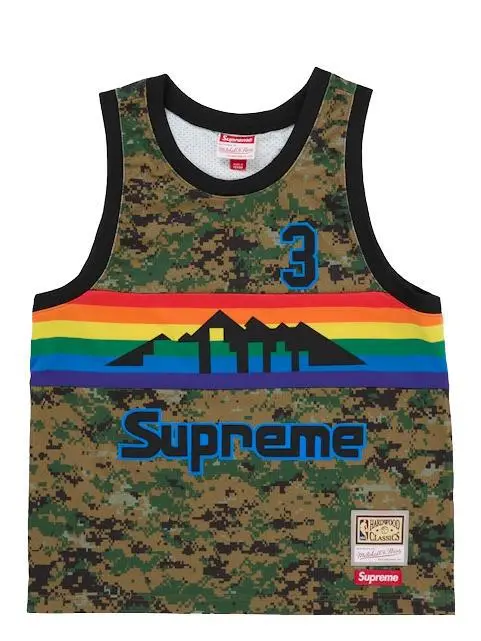 Supreme Mitchell & Ness Teams Basketball Jersey - Digital Camo