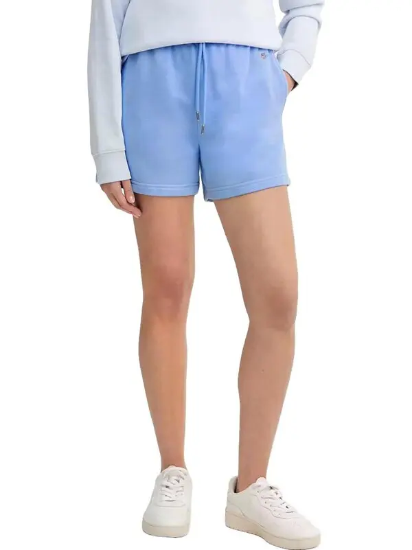 Gant Logo Embroidered Drawstring Shorts - Blue