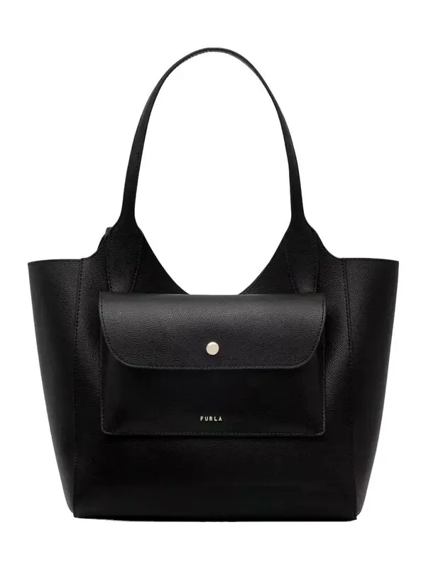 Furla Small Leather Tote Bag - Black