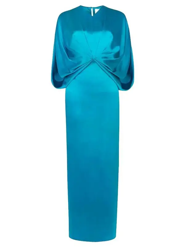 ROKSANDA Rani Twisted-detail Maxi Dress - Blue