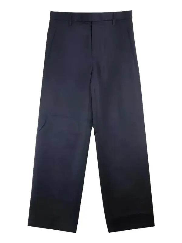 OMAR AFRIDI Navy Straight-leg Trousers - Blue