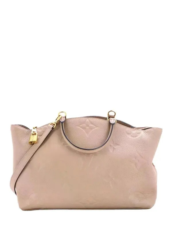 LOUIS VUITTON Grand Palais Monogram Empreinte Giant Shoulder Bag - Neutrals