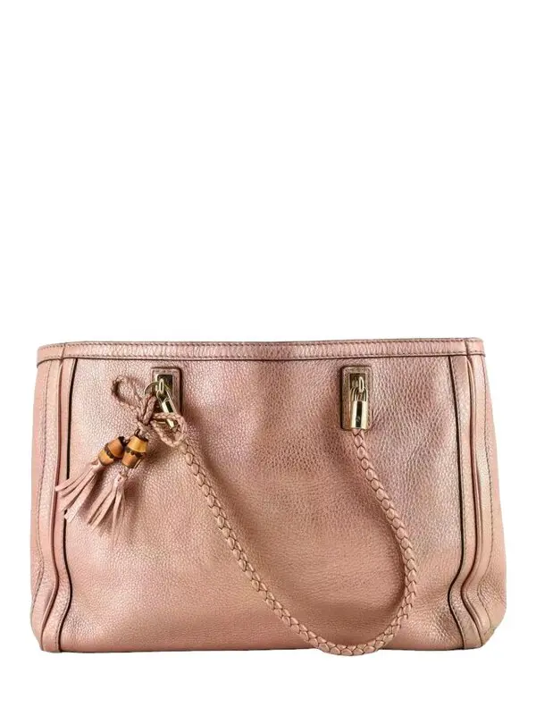 Gucci Bella Leather Medium Tote Bag - Metallic