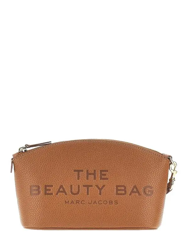 Marc Jacobs Grained Leather Beauty Bag - Brown