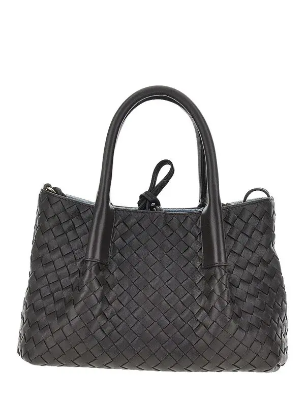 Bottega Veneta Mini Intrecciato Leather Tote Bag - Brown