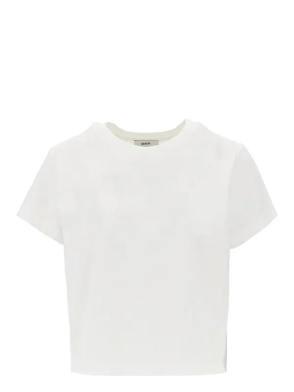 AGOLDE Adine Baby Fit T-shirt - White