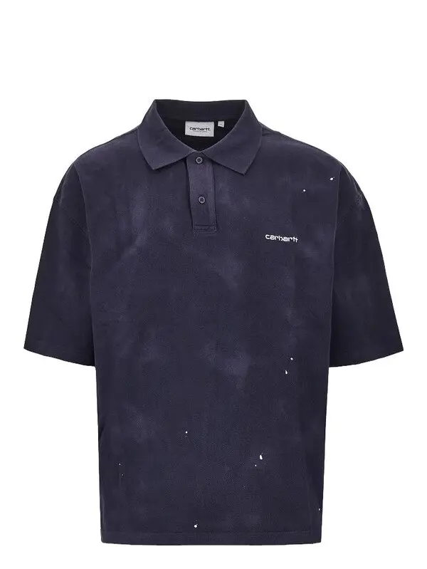 Carhartt Work In Progress Painter' Piquet Polo Shirt An - Blue