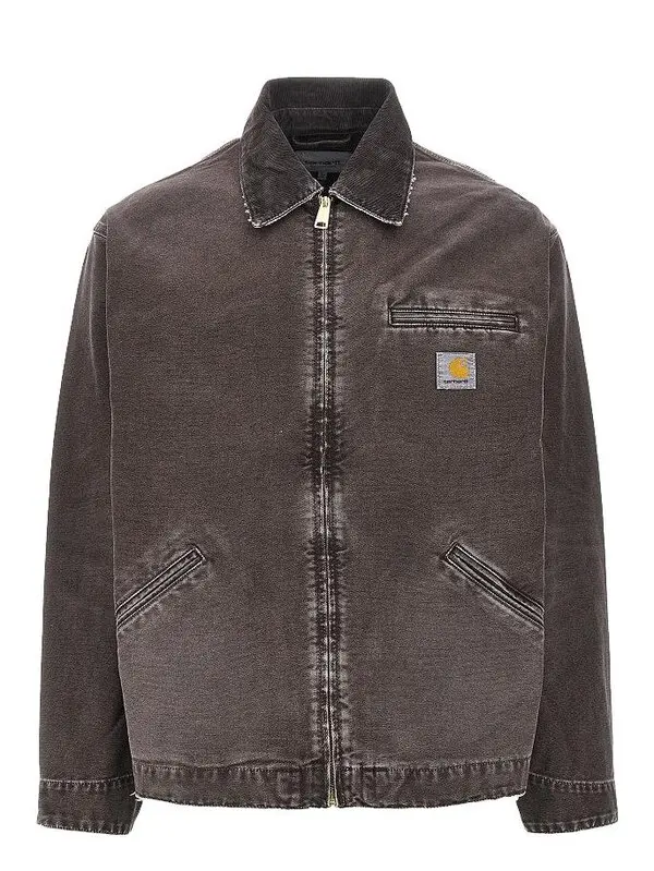 Carhartt Work In Progress Detroit' Cotton Jacket - Brown