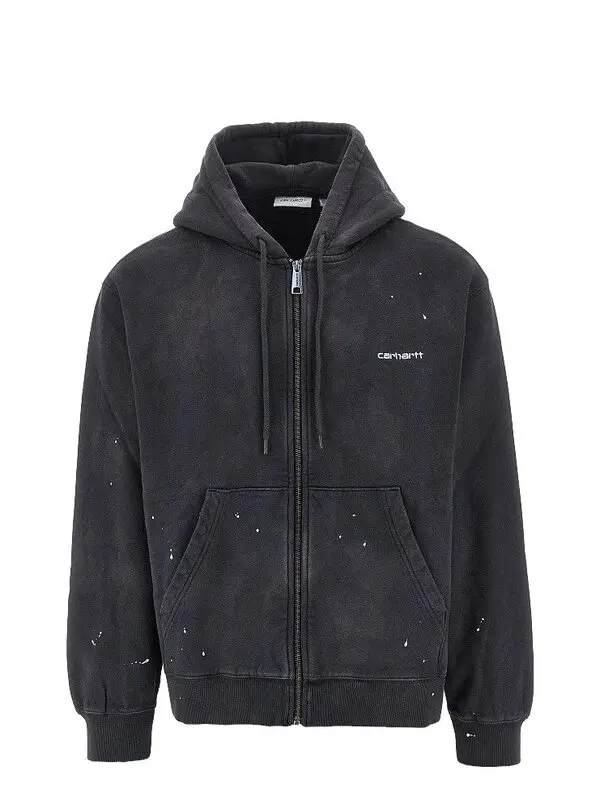 Carhartt Work In Progress Painter Full-zip Hoodie - Black