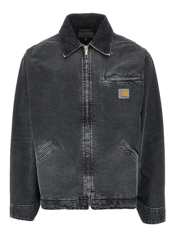 Carhartt Work In Progress Detroit' Cotton Jacket - Black
