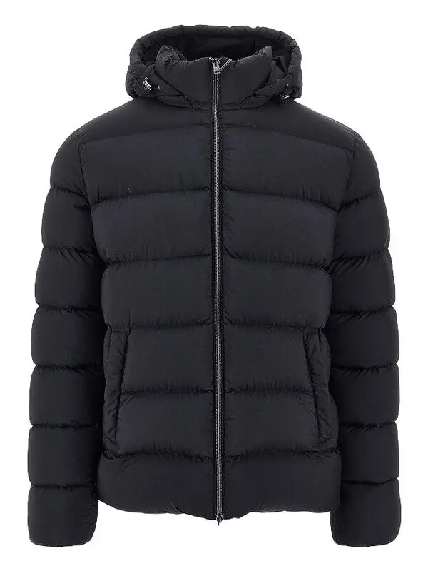 Herno Nylon Microfiber Goose Down Jacket - Black
