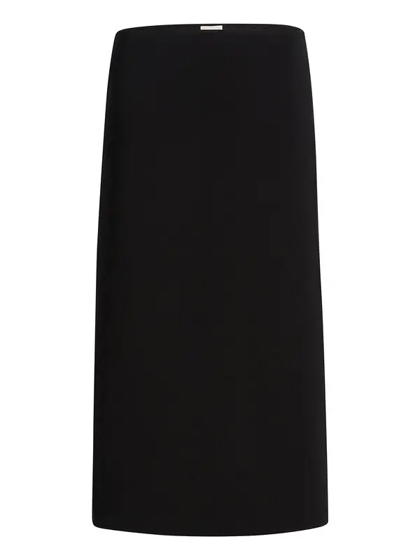 Khaite Petra Milano Knit Skirt - Black