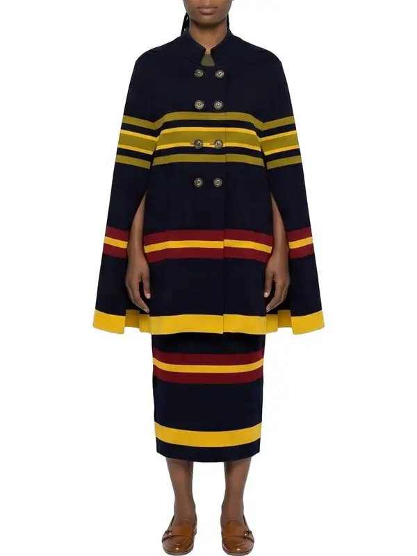 PAULA Doublebreasted Coat - Multicolor