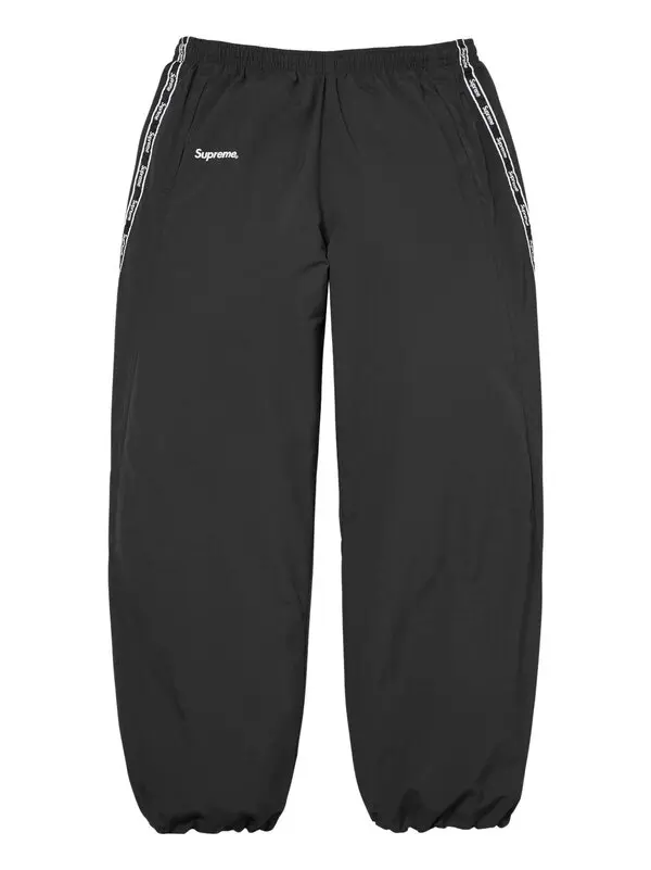 Supreme Logo Taping Track Pant - Black
