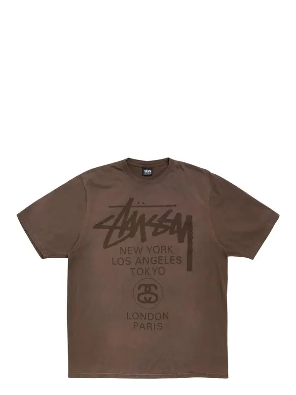 StÜssy World Tour T-shirt - Brown