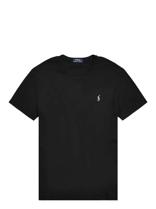 Polo Ralph Lauren Short-sleeve Crewneck T-shirt With Logo - Black