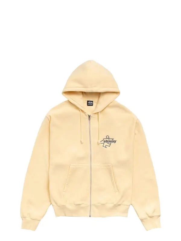 StÜssy Surf Zip Hoodie - Yellow