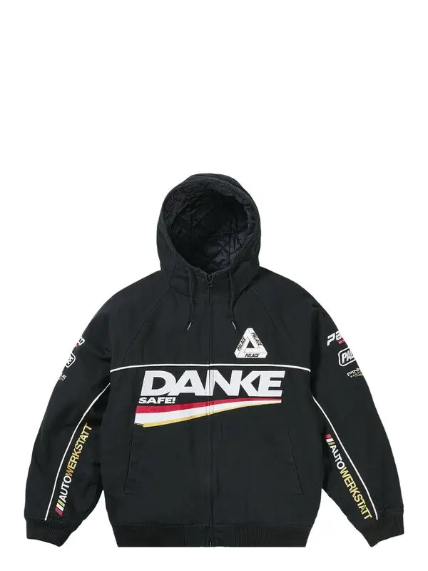 PALACE Danke Zip-up Hooded Jacket - Black