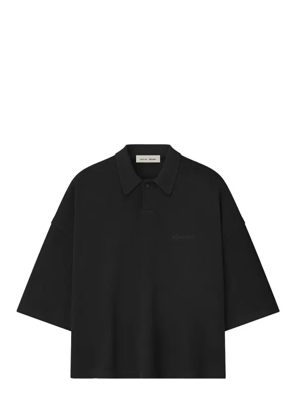 Fear Of God Signature 90's Cropped Polo - Black