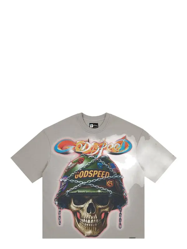 GODSPEED Badges Of Honor Graphic T-shirt - Grey