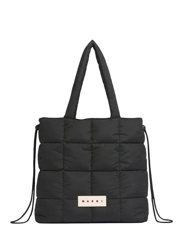 Marni Quilted Tote Bag - Black
