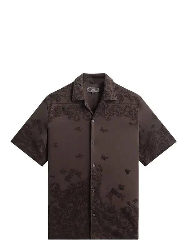 Kith Bandana Terry Camp Collar Shirt - Brown