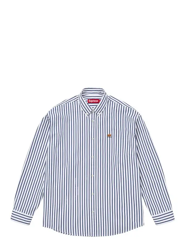 Supreme Striped Button-up Shirt - White