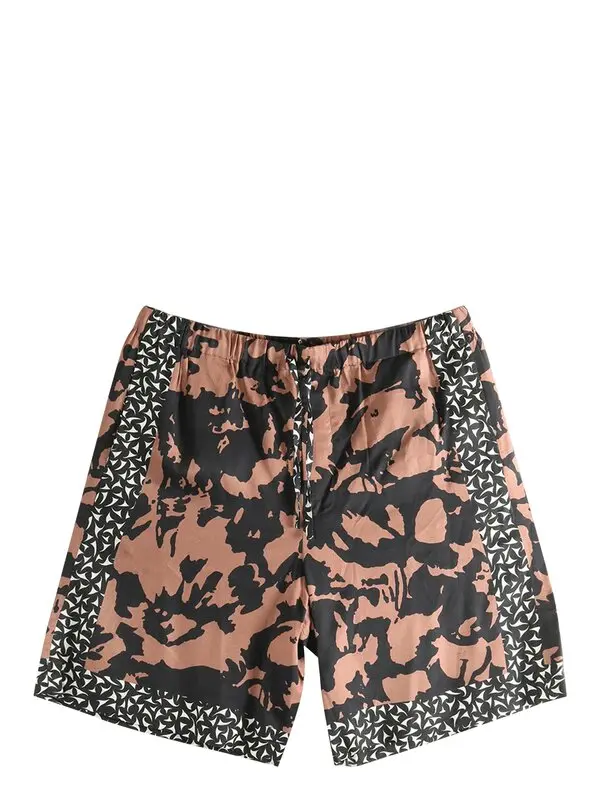 Dries Van Noten Abstract Floral Print Trousers - Red