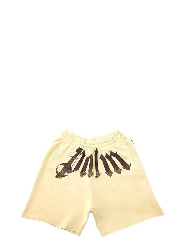 Palm Angels Sweatshorts With Logo Detail - Tan