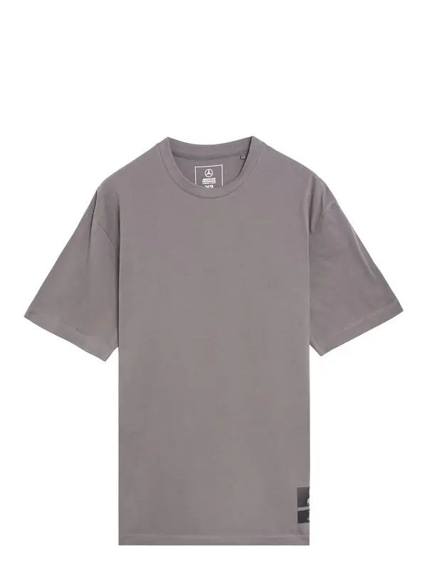 Y3 X Mercedes Amg Petronas F1 Logo Short-sleeve Tee - Grey